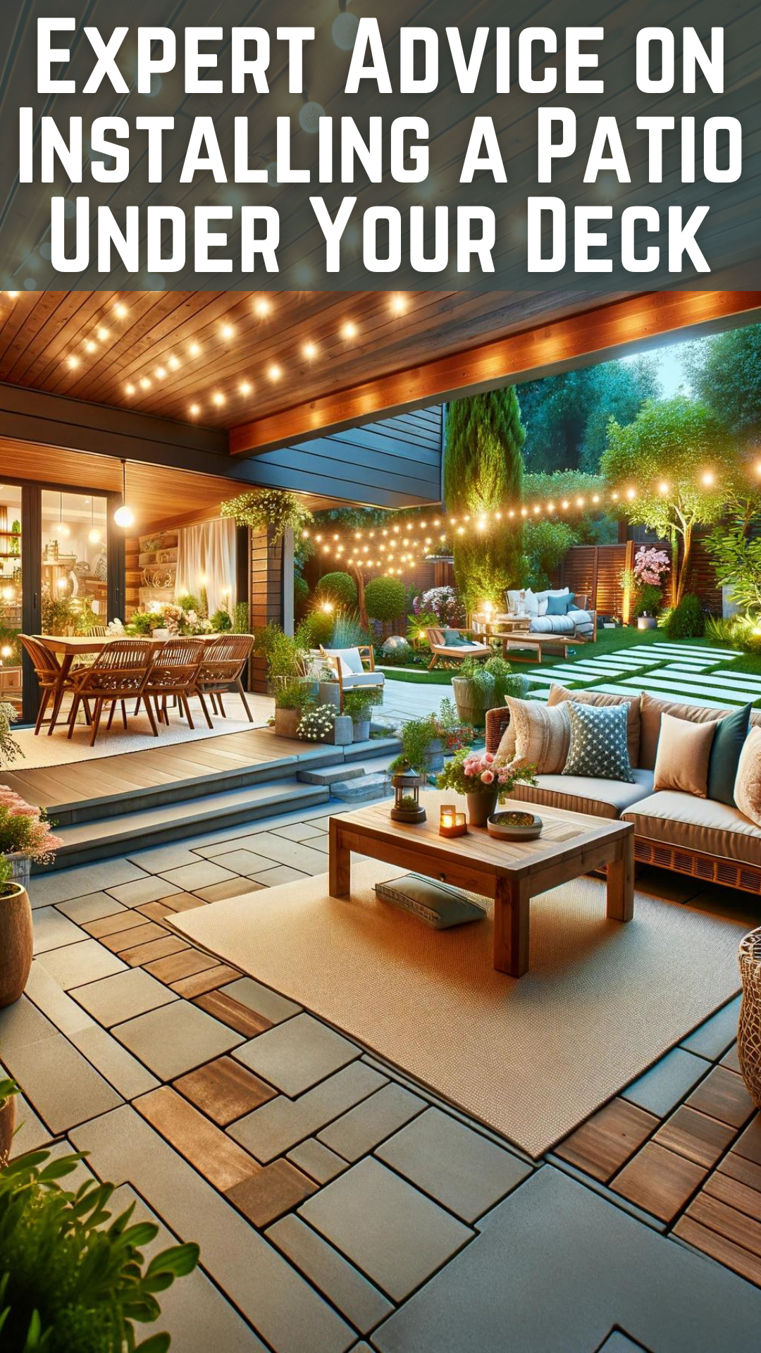 Expert Advice on Installing a Patio Under Your Deck - Dekorationsideen