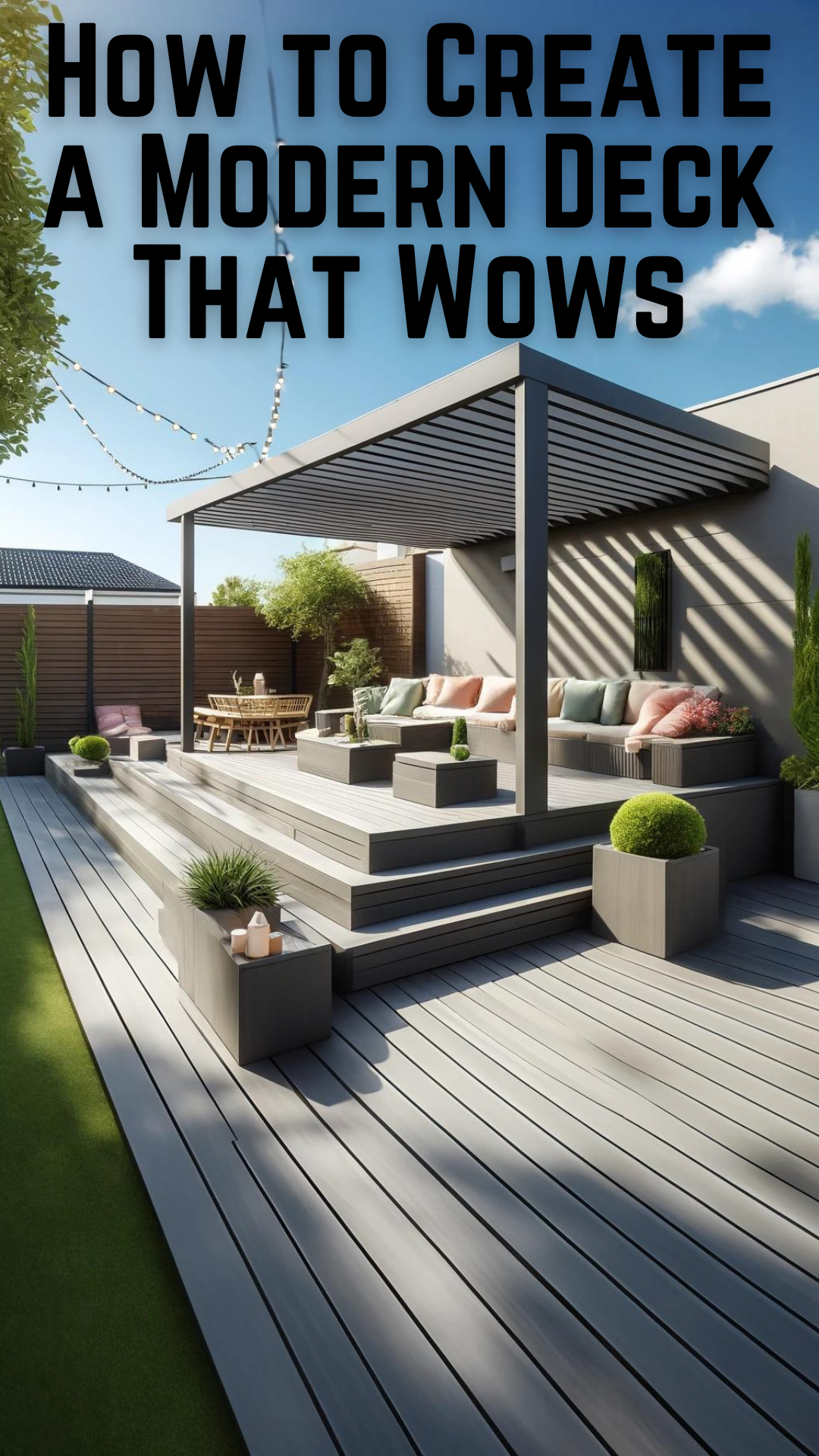 How to Create a Modern Deck That Wows - Dekorationsideen
