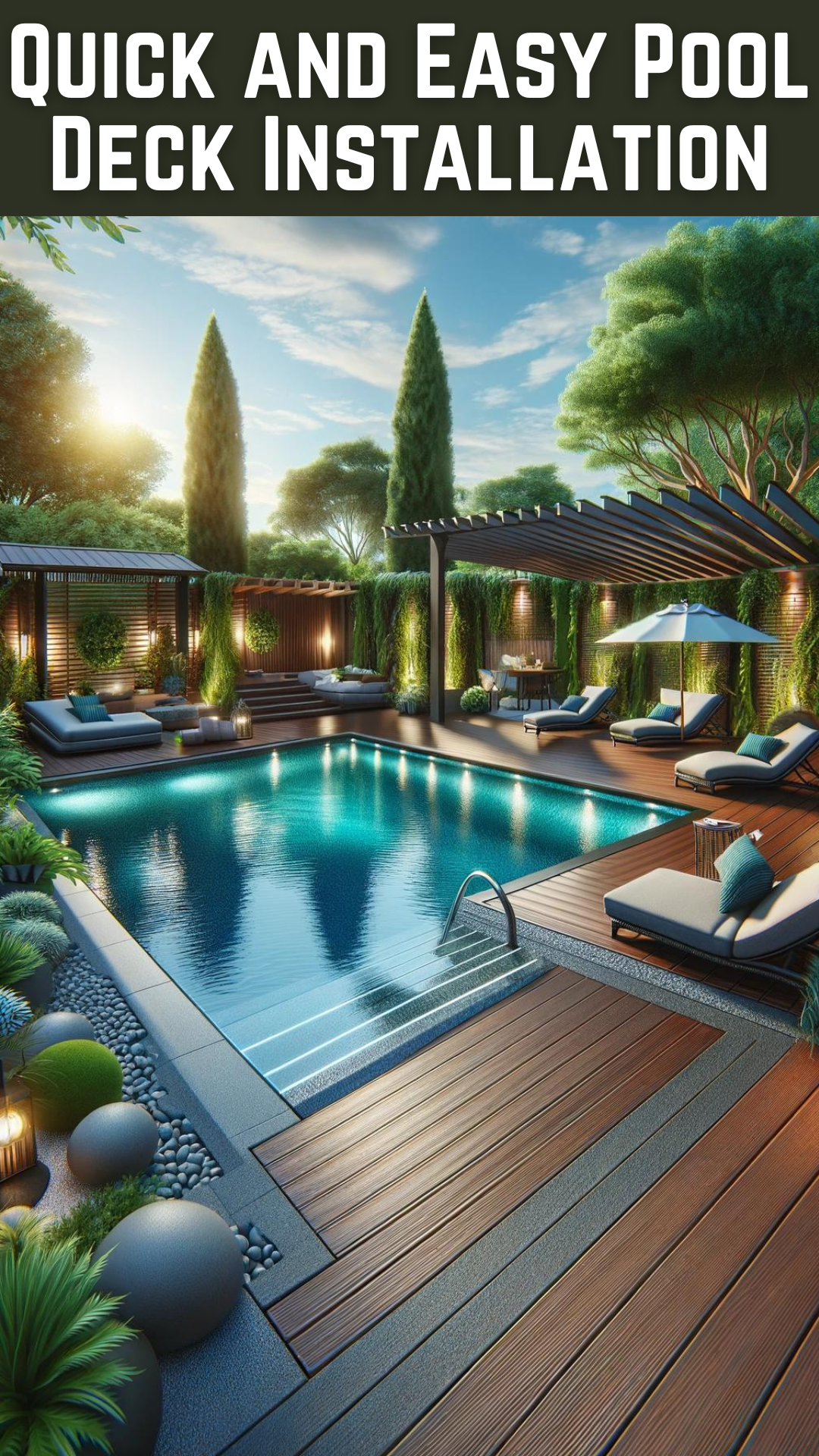 Quick and Easy Pool Deck Installation for a Beautiful Backyard ...