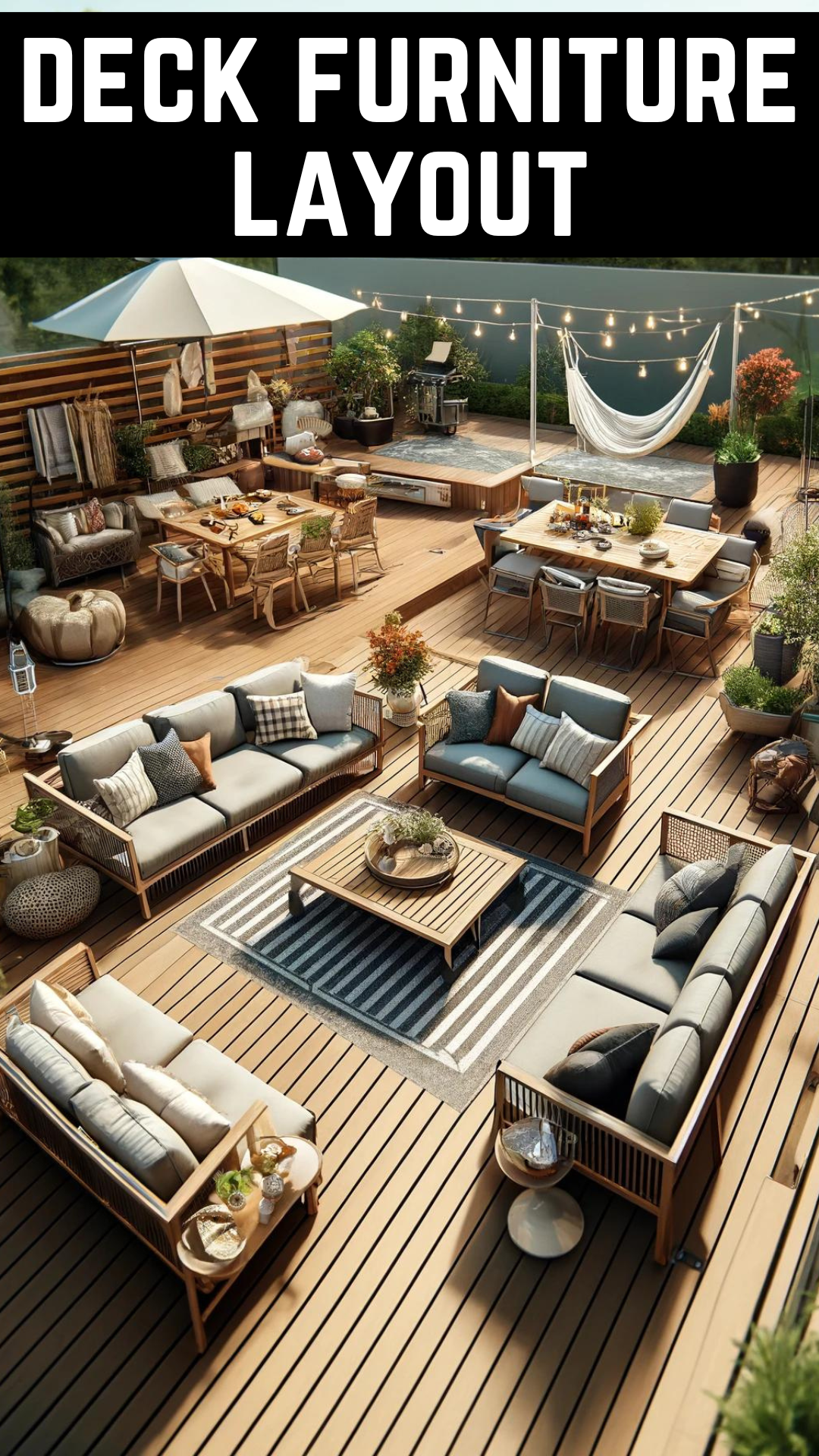 Transform Your Deck with These Stunning Furniture Layout Ideas for ...